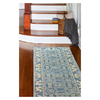 Bashian Delphi Swatch Denim 1'6" X 1'6" - Contemporary - Hall And Stair ...