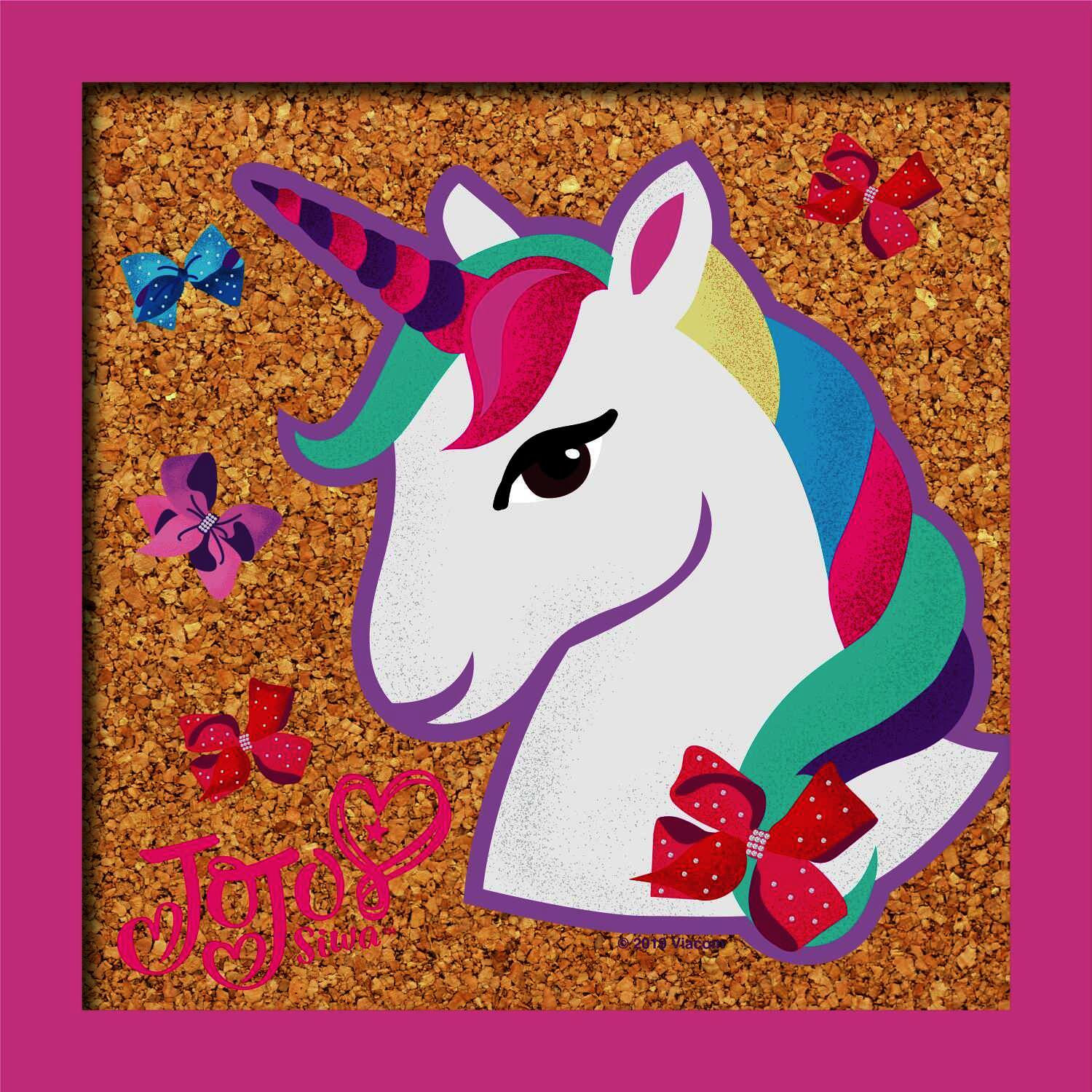 Jojo Siwa Unicorn Cork Wall Art - Contemporary - Kids Wall Decor - by ...