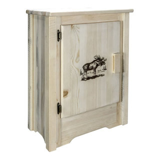 Montana Woodworks Homestead Pine Wood Accent Cabinet in Natural ...