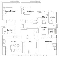 Floorplan Apartment 125 square meters | Houzz UK