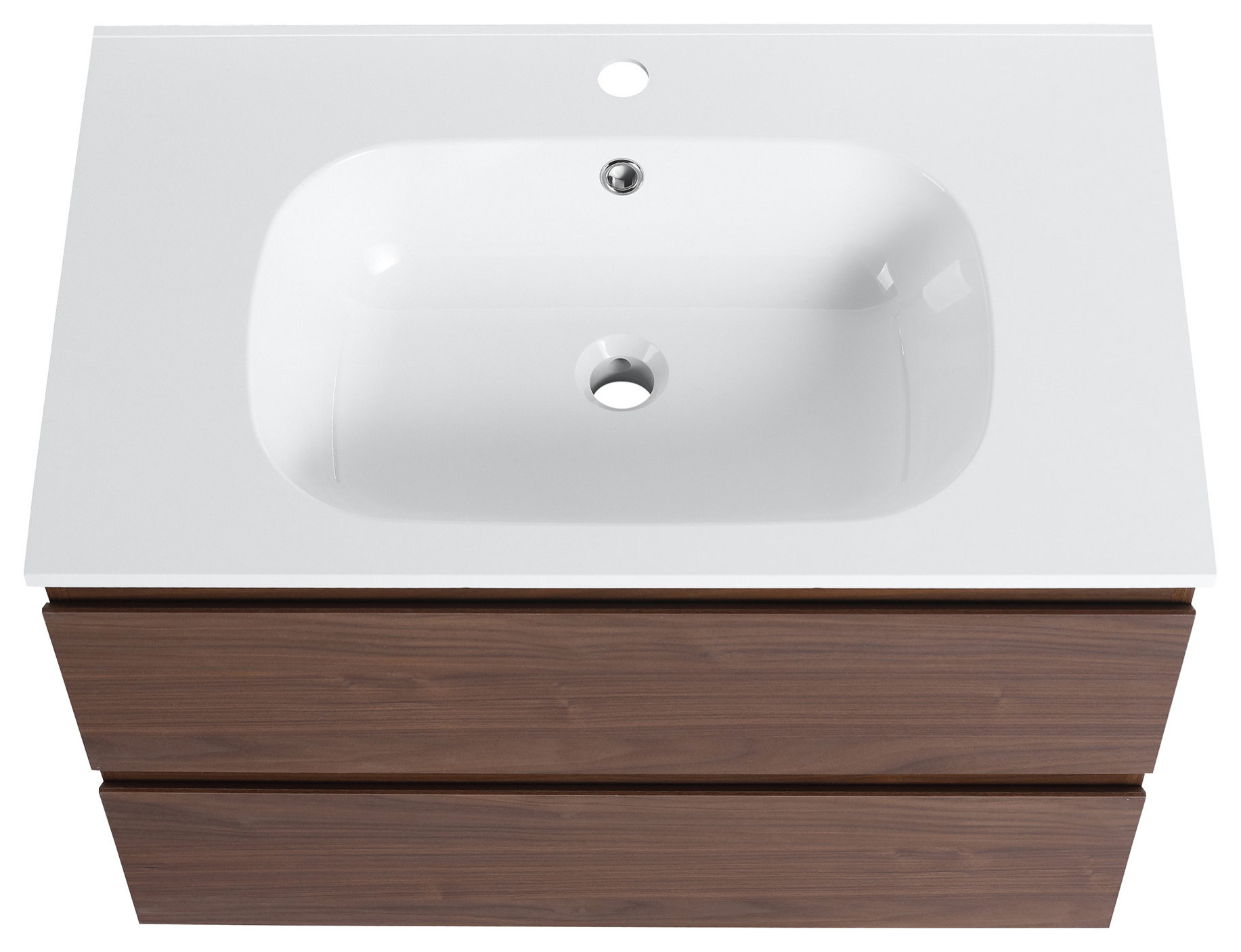 30" Wall-Mounted Bath Vanity, Top and Basin - Modern - Bathroom ...