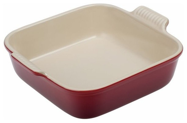 Le Creuset 3 Qt. (9") Heritage Square Dish - Cherry - Traditional ...