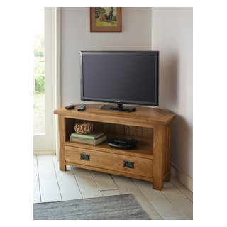 Original Rustic Solid Oak Corner TV Cabinet - Wiltshire - by User ...