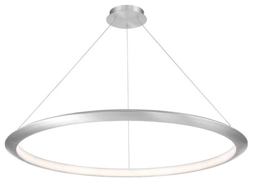 Modern Forms The Ring 1-Light 48" LED Round Pendant/3500K, Aluminum ...