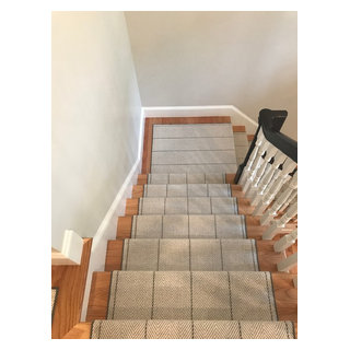 Flat Weave Stripe on Stairs - Transitional - Staircase - Boston - by ...