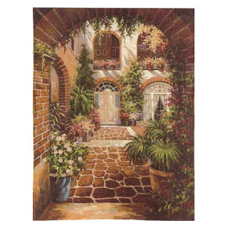 Courtyard Vista tapestry - Traditional - Tapestries - by J. Thomas ...