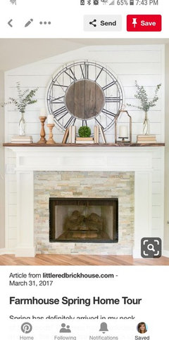 Uncentered fireplace