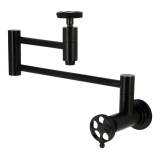 Kingston Brass KS810.RKX Webb 3.8 GPM Wall Mounted 1 Hole Pot ...