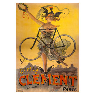 Cycles Clement Print, 18" x 24" - Contemporary - Prints And Posters ...