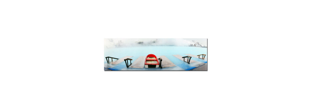 'Iceland' Canvas Art by Preston, 8" x 24" - Traditional - Prints And ...