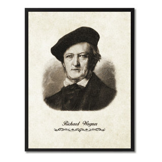 Wagner Musician Print on Canvas with Picture Frame, 28"x37 ...