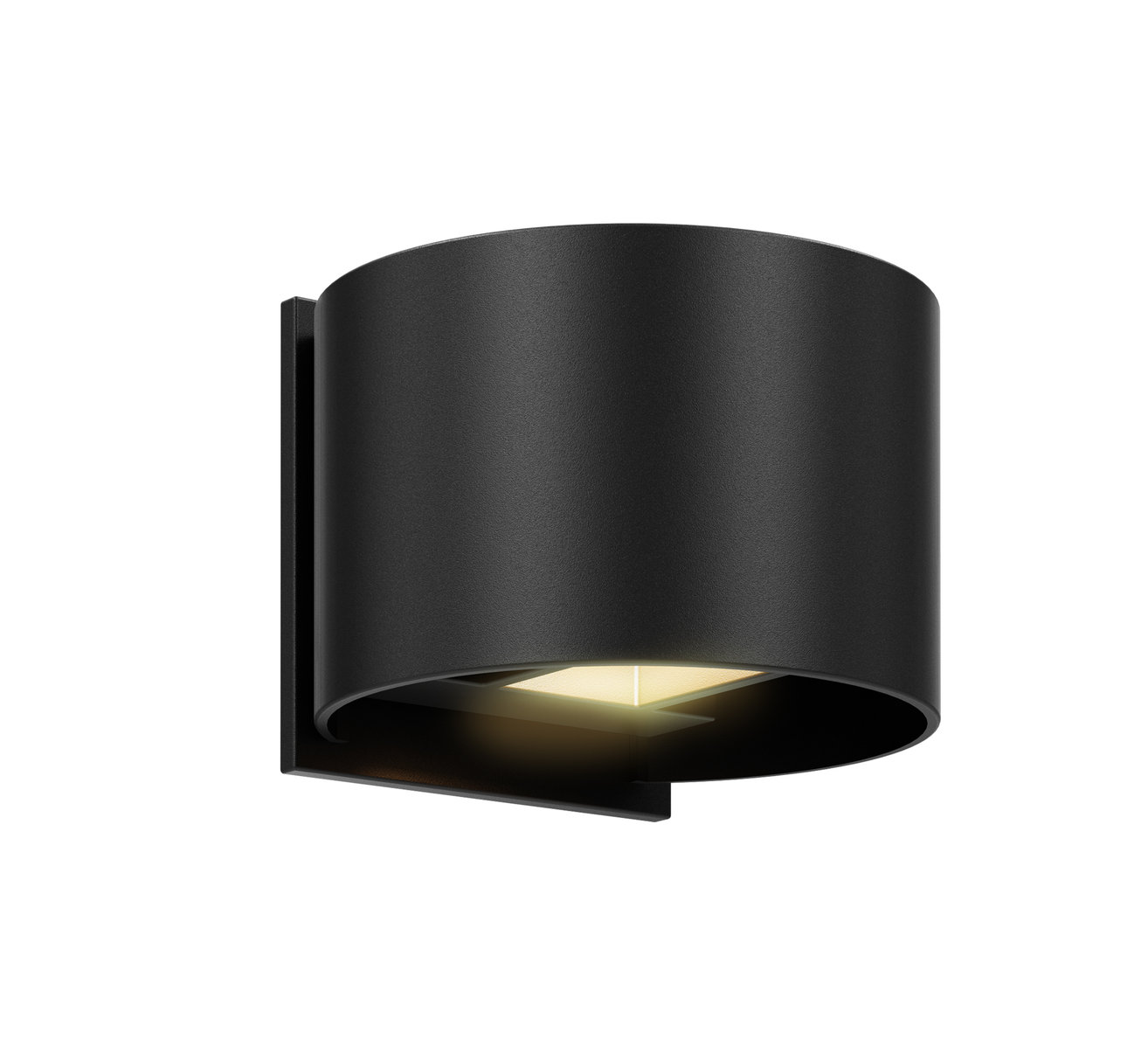 DALS Round Directional LED Wall Sconce, Black - Modern - Outdoor Wall ...