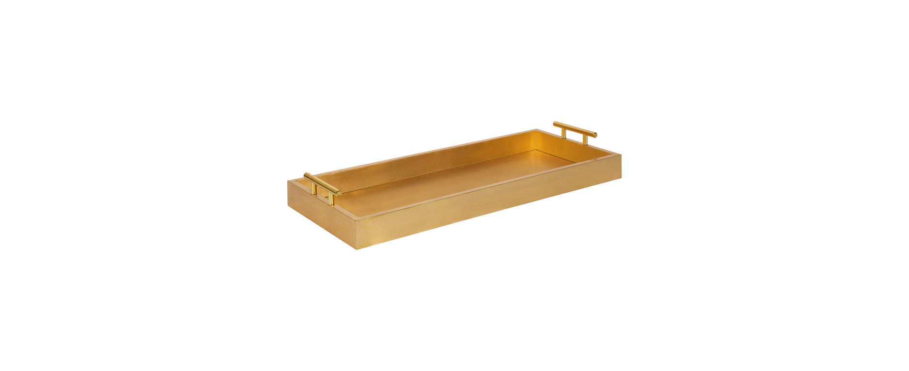 Lipton Narrow Rectangle Wood Accent Tray - Contemporary - Serving Trays ...
