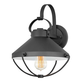 Hinkley Crew Outdoor Wall Mount 2694BK, Black - Beach Style - Outdoor ...