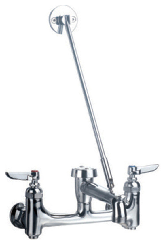 Heavy Duty Wall Mount Service Sink Faucet With Support Bracket ...
