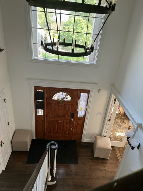 new front door, red brick house. color?