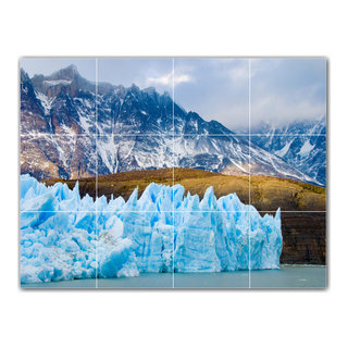 Glacier Ceramic Tile Wall Mural HZ500735, 24" Wide x 18" High ...
