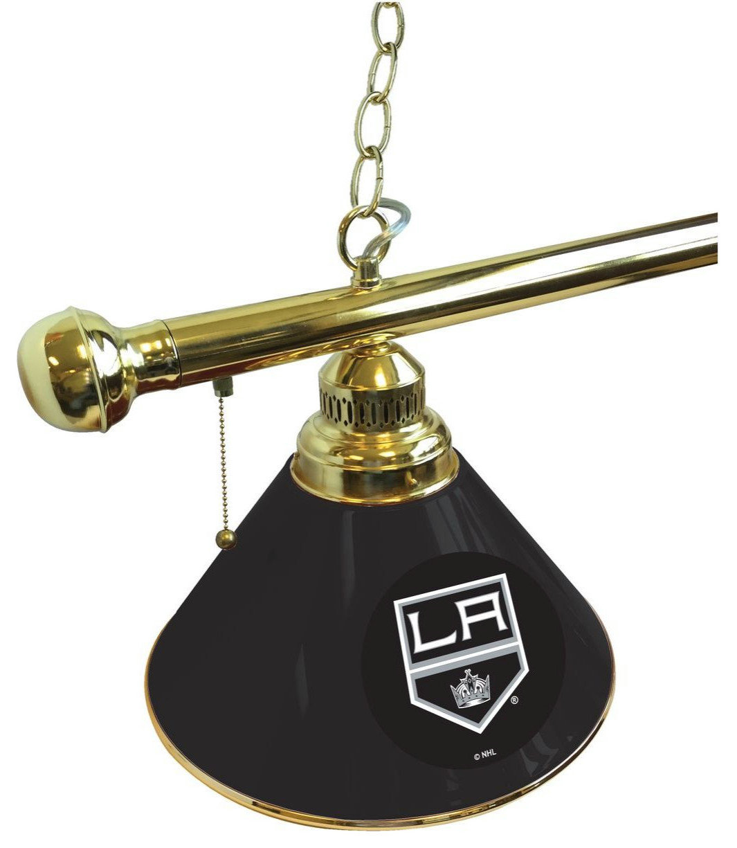 Holland Los Angeles Kings 3-Shade Billiard Light - Brass Fixture ...