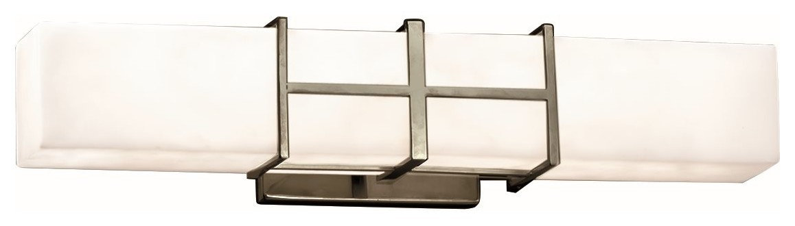 Justice Designs Fusion Structure Linear Wall/Bath LED - Brushed Nickel ...