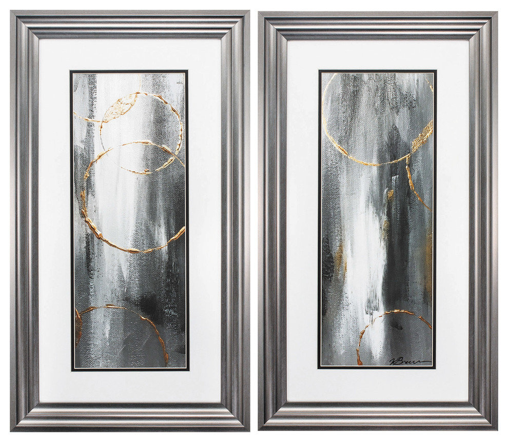 Gray Matter Artwork, 2-Piece Set - Traditional - Prints And Posters ...