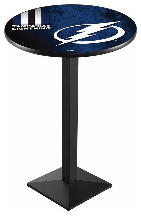 Holland L217 03 Tampa Bay Lightning 36x28" Pub Table - Black Wrinkle ...