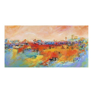 "Citta Sulla Collina" Digital Paper Print by Tebo Marzari, 26"x14", 32 ...