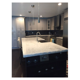 Cristallo Quartzite Countertop - Contemporary - Kitchen - New Orleans ...