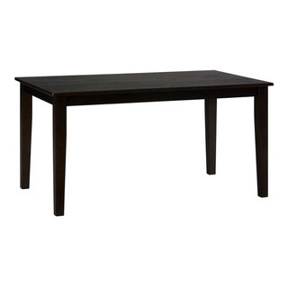 Simplicity Espresso Rectangle Dining Table - Transitional - Dining Tables - by Kolibri Decor | Houzz