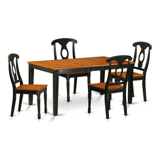 5-Piece Table Set, Dining Table and 4 Chairs - Traditional - Dining ...