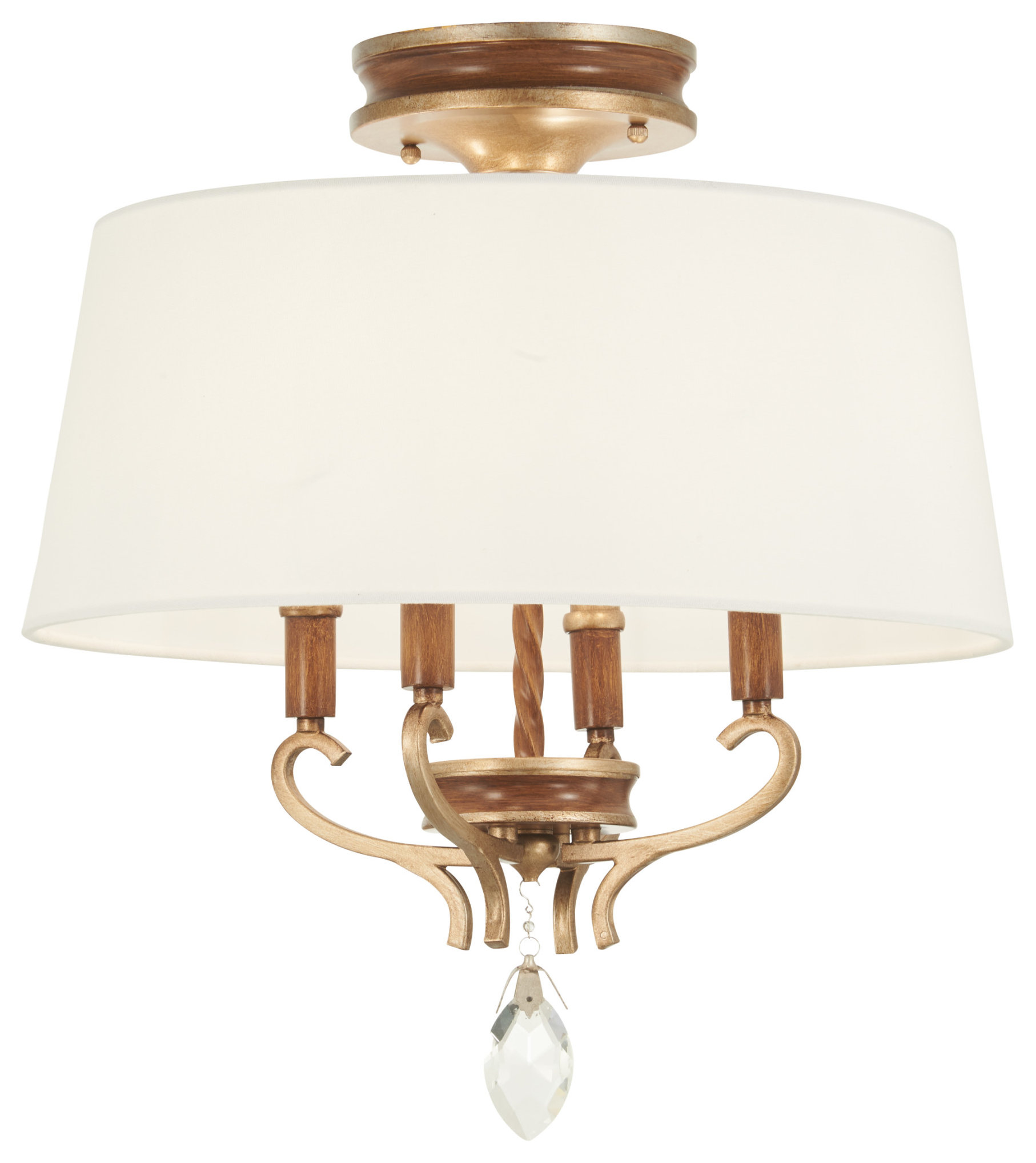 Metropolitan N6552 Magnolia Manor 4 Light 19"W Semi-Flush Ceiling ...