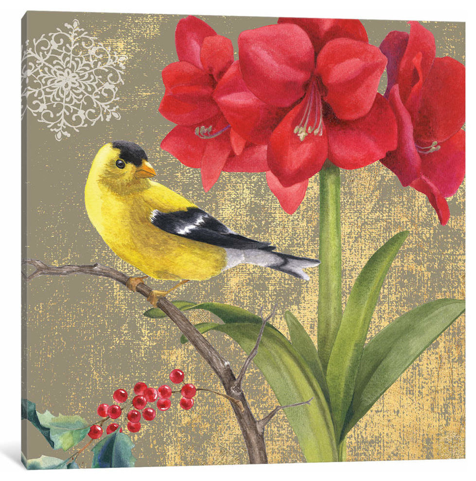 Goldfinch I by Beth Grove Canvas Print, 18"x18"x1.5" - Contemporary ...
