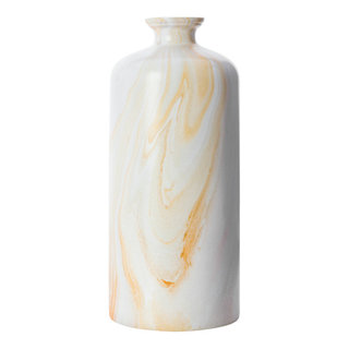 Surya Kushan Floor Vase 14"H X 6"W X 6"D - Contemporary - Vases - by ...