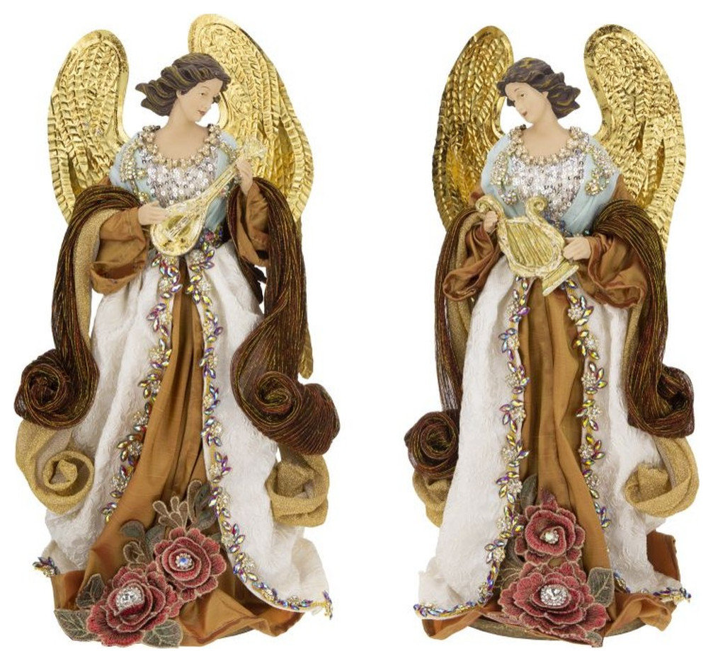 Mark Roberts 2020 Collection Florentine Musical Angels Assortment of 2 ...