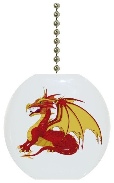 Red Dragon Ceiling Fan Pull - Contemporary - Ceiling Fan Accessories ...
