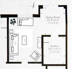 Living room layout for odd shaped room | Houzz UK