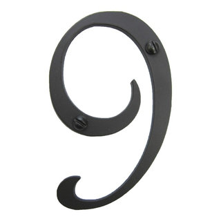 Classic Smooth Spanish Style Address Numbers, 6 inch - Contemporary ...