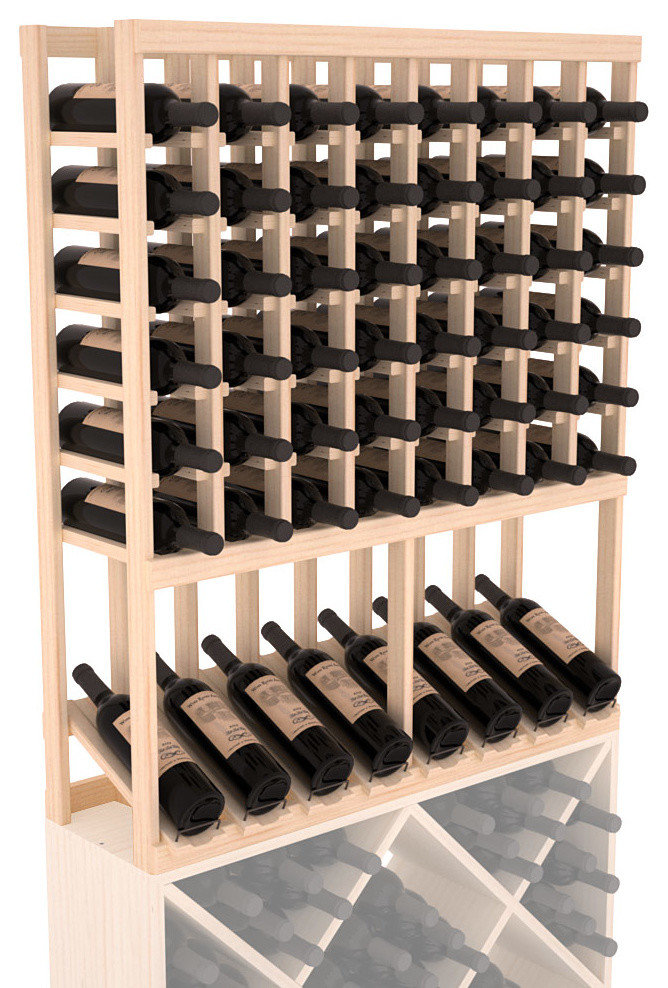 High Reveal Wine Rack Display, Pine - Wine Racks - by Wine Racks ...