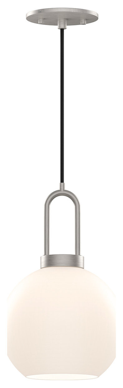 Soji pendants,Brushed Nickel | Opal Matte Glass D7-7/8" x H12-1/2 ...
