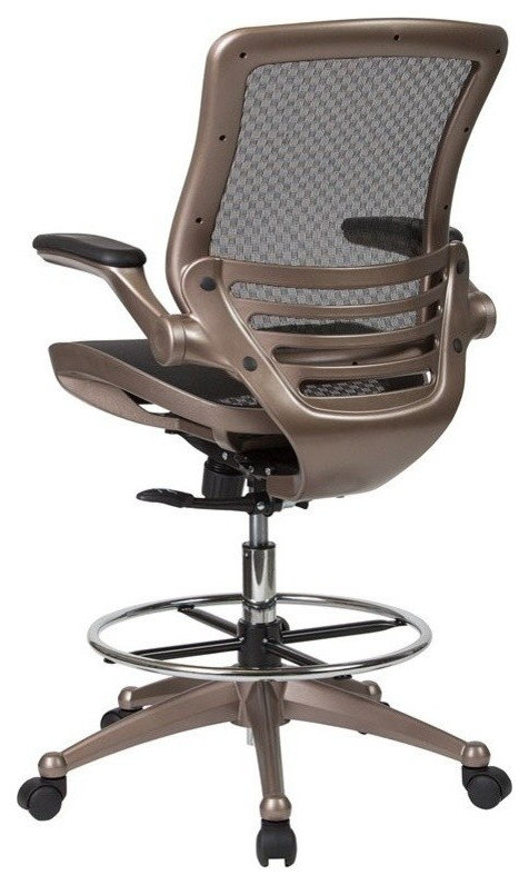 Drafting Chair | Adjustable Height Mid-Back Mesh Drafting Chair with ...