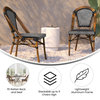 2PK Black, White Paris Chair - Tropical - Outdoor Dining Chairs - by ...