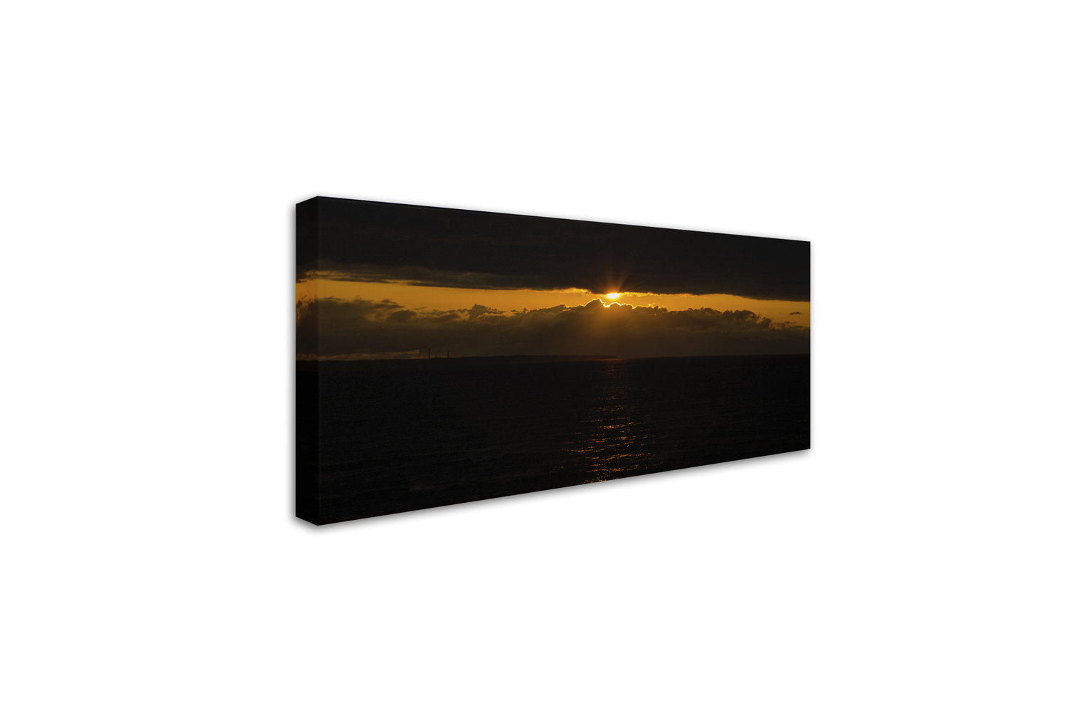 Kurt Shaffer 'Cool Sunset' Canvas Art, 24"x12" - Traditional - Prints ...