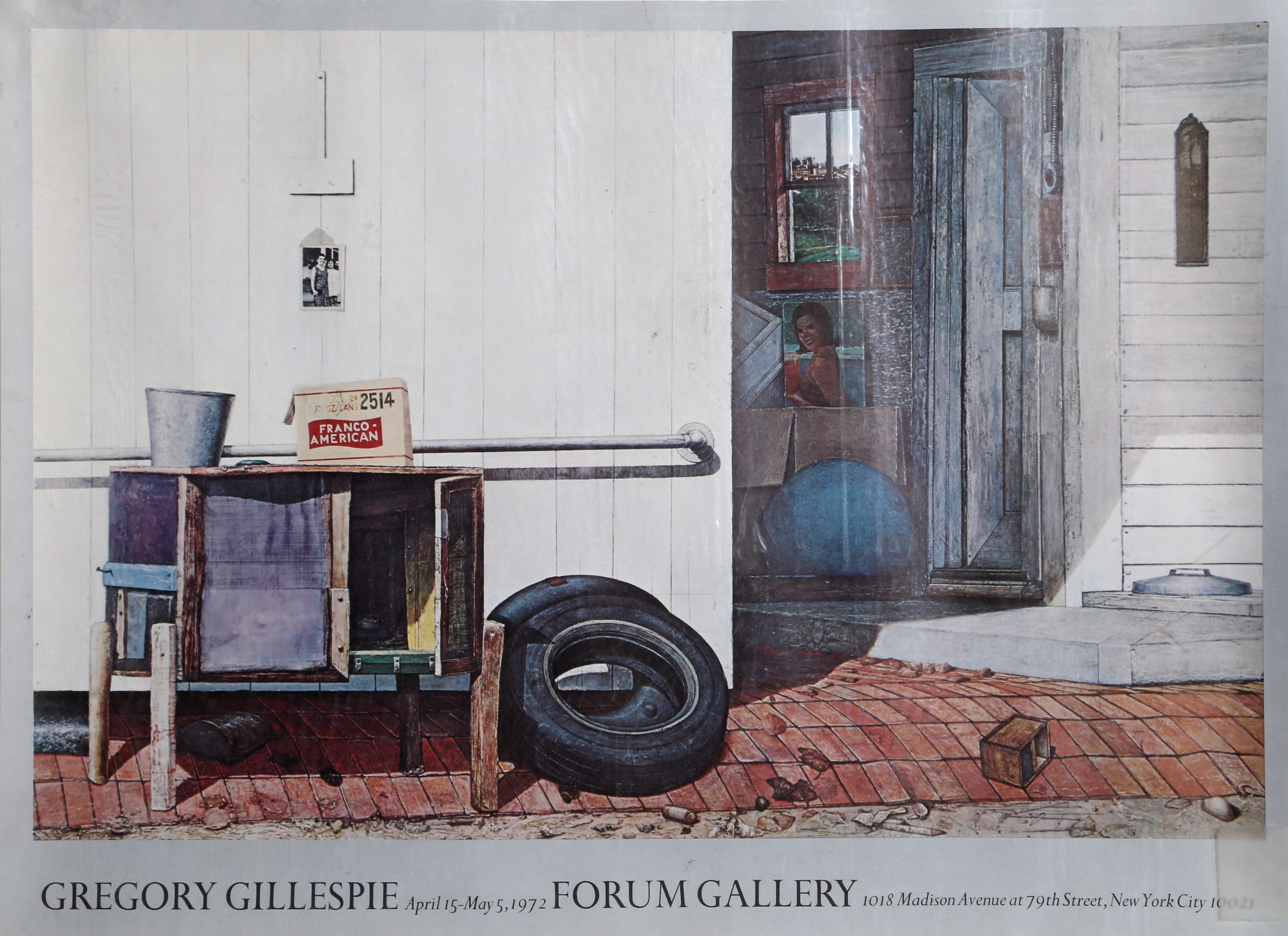 Forum Gallery Exhibition, Gregory Gillespie, 27.5x19.5 - Farmhouse ...