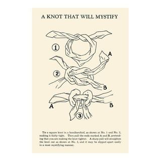 "A Knot That Will Mystify" Digital Paper Print by Retromagic, 17"x24 ...