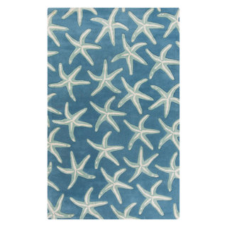 Hand Tufted Lighthouse Wool Rug LTH-7006, 3'3" x 5'3" - Beach Style ...