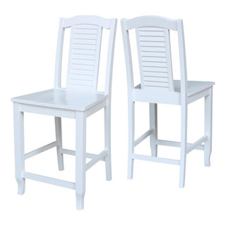 Seaside Counterheight Stool Set of 2 - Beach Style - Bar Stools And ...