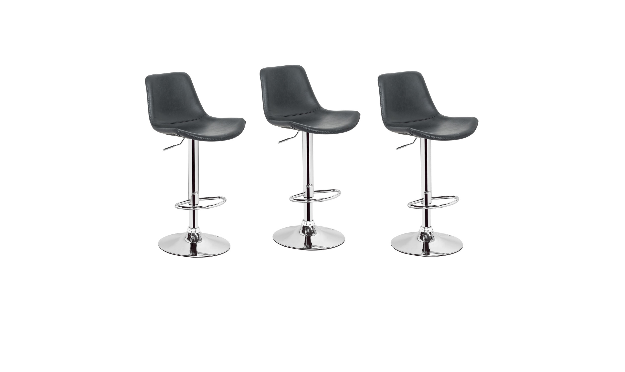Boomer Adjustable Stool, Set of 3 - Contemporary - Bar Stools And ...