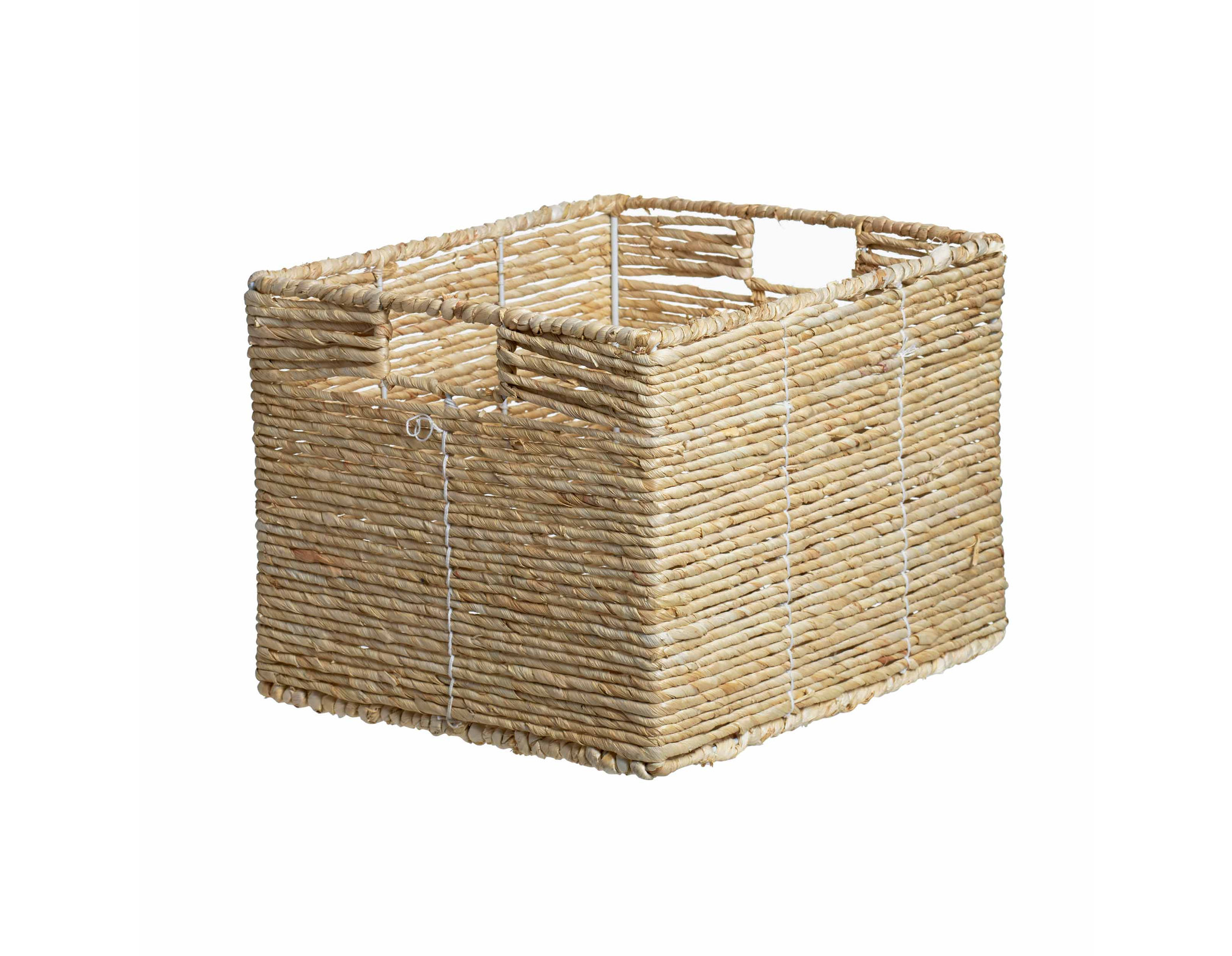 Maiz Woven Corn Leaf Basket, Square, 13.7x11.8x9.8in. - Beach Style ...
