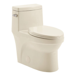 Virage One Piece Elongated Left Side Flush Handle Toilet 1.28 gpf ...