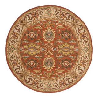 Safavieh Heritage Rust Traditional Rug - 2' x 3', Round 6 ...