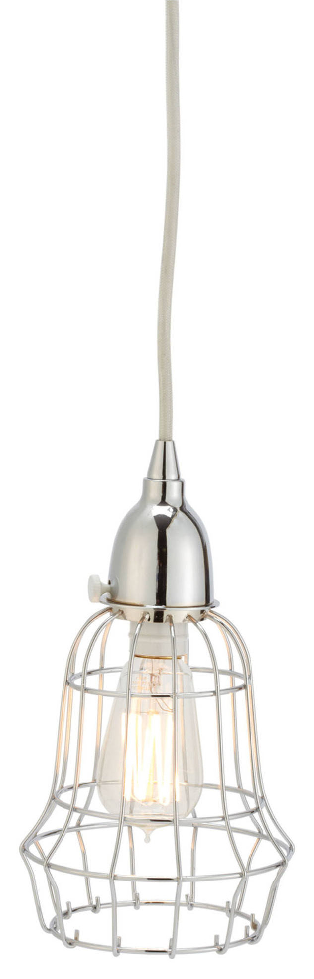 Silver Wire Barrel Pendant Light - Industrial - Pendant Lighting - by ...